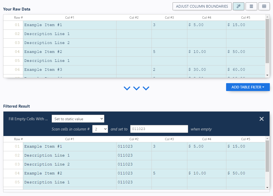 How Does The Set Fallback Value Filter Work Docparser