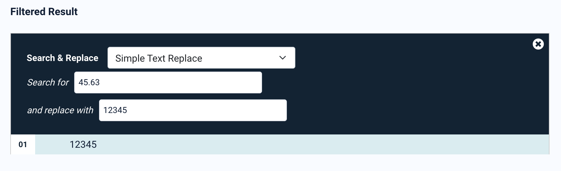 Search and Replace Filter – Docparser